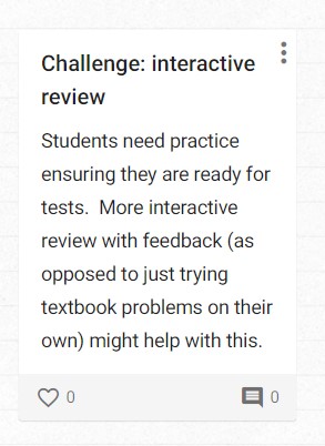 Challenge: interactive review | Extend Activity Bank