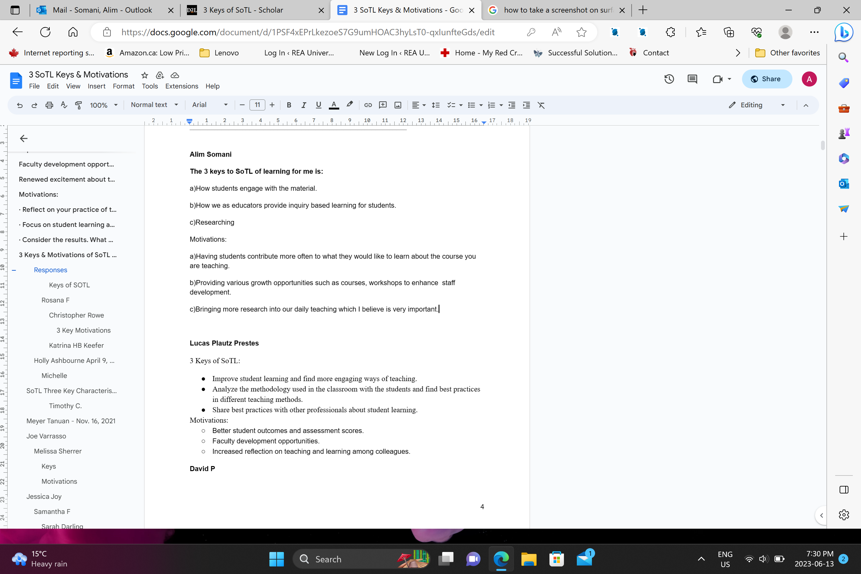 My Response | Extend Activity Bank